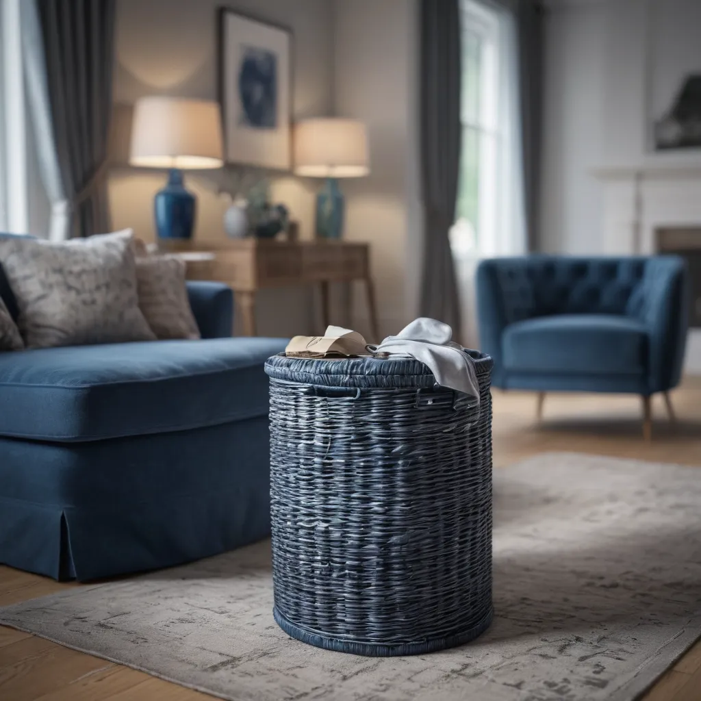 The Versatile Appeal of Blue Hampers in Home Decor