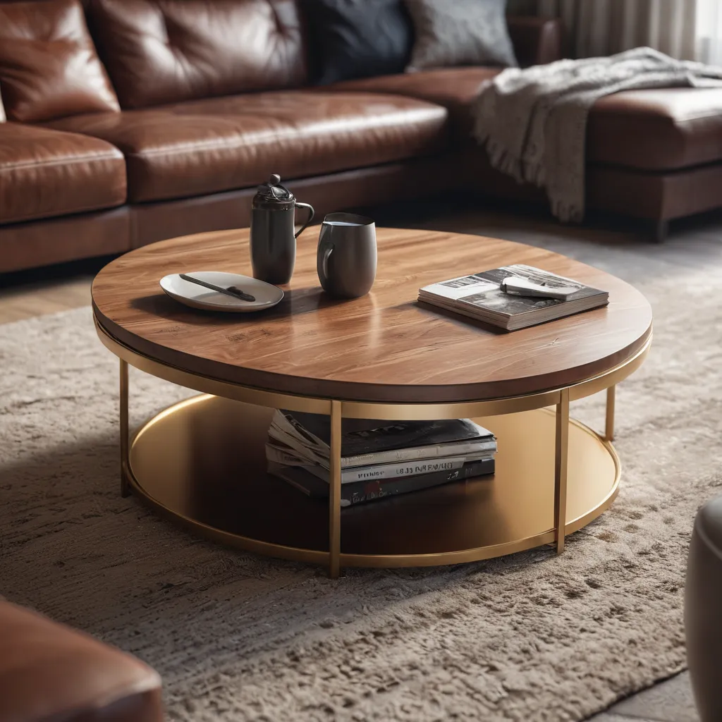 Versatile Round Coffee Tables with Seating Options