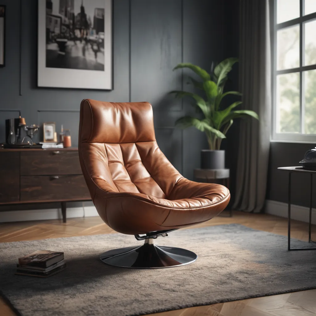 The Leather Spinny Chair: Style Meets Functionality