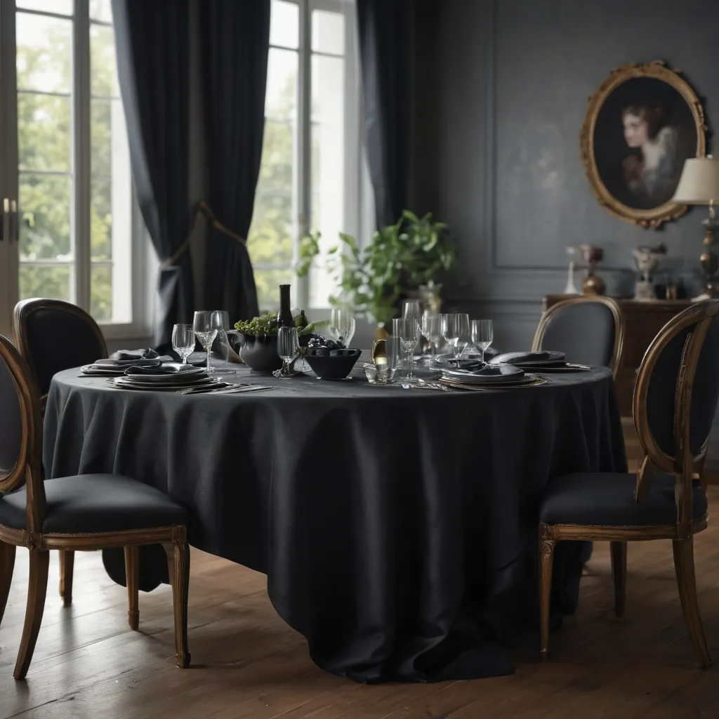 Exploring the Versatility of Black Oval Table Cloths